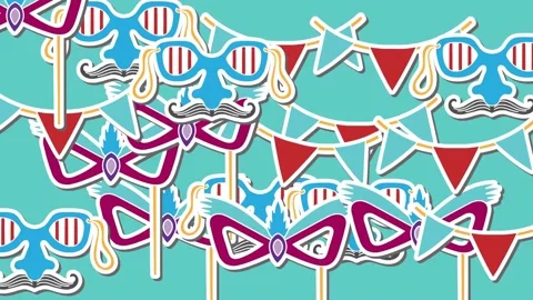 green screen transition. mask, flags han... | Stock Video | Pond5