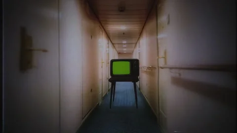 Green Screen TV Hotel Corridor Zoom In V... | Stock Video | Pond5
