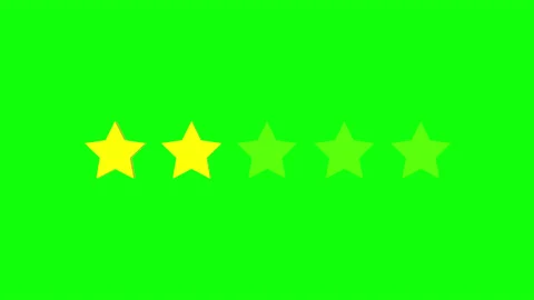 Green Screen Two Star Rating. 2 Star Rat... | Stock Video | Pond5