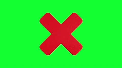 Green screen video 3d x icon with latex ... | Stock Video | Pond5