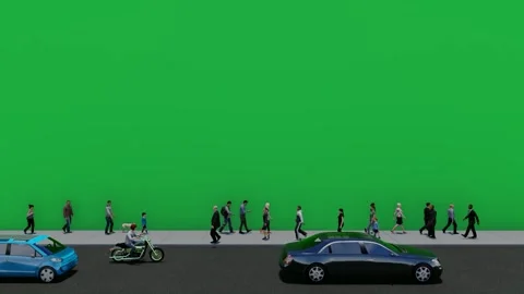 green screen video footage of people wal... | Stock Video | Pond5