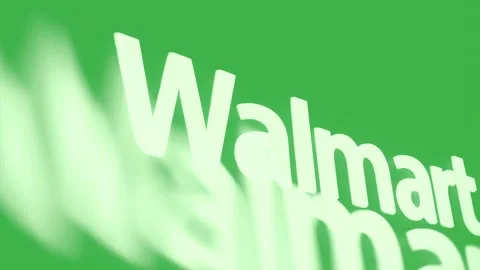 Green screen Walmart sign title backgrou... | Stock Video | Pond5