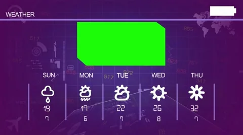 Weather Map Green Screen Stock Footage ~ Royalty Free Stock Videos | Pond5