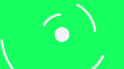 green screen, white circle animation. | Stock Video | Pond5