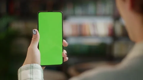 Green Screen Without Touching. Back View... | Stock Video | Pond5