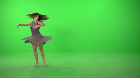 Green Screen Woman Dancer Stock Video Footage | Royalty Free Green ...
