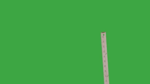 Green screen yardstick measurement tool | Stock Video | Pond5