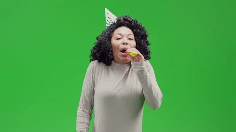 Green Screen young joyful african female... | Stock Video | Pond5