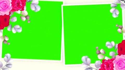 Green Screens Wedding Flowers Frame | Stock Video | Pond5