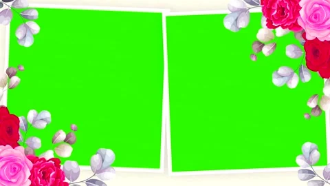 Green Screens Wedding Flowers Frame | Stock Video | Pond5