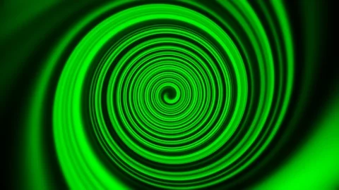 Green Space Time Warp Tunnel Vortex Loop... | Stock Video | Pond5