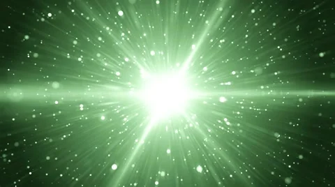 Green star animation. explosion star. | Stock Video | Pond5