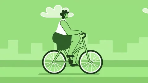 Woman Bike Isolated Stock Videos – Royalty-Free HD & 4K Videos | Pond5