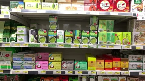 Korean Groceries Stock Footage ~ Royalty Free Stock Videos | Pond5