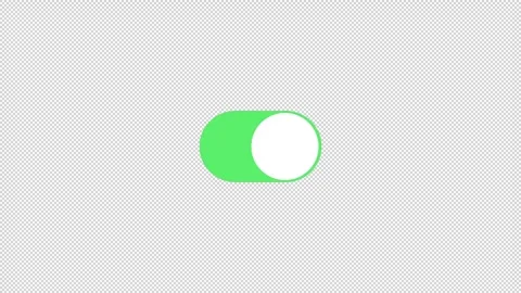 Green toggle switch button isolated with... | Stock Video | Pond5