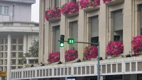 A green traffic light countdown timer in... | Stock Video | Pond5