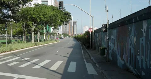 Green traffic light, street without traf... | Stock Video | Pond5