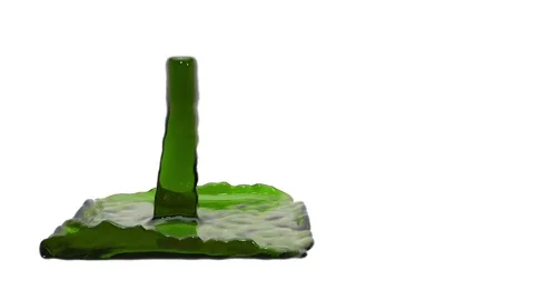 Water Pour Liquid Green Screen Stock Video Footage | Royalty Free Water ...