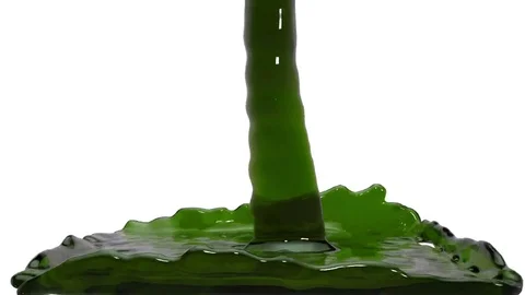 Water Pour Liquid Green Screen Stock Video Footage | Royalty Free Water ...