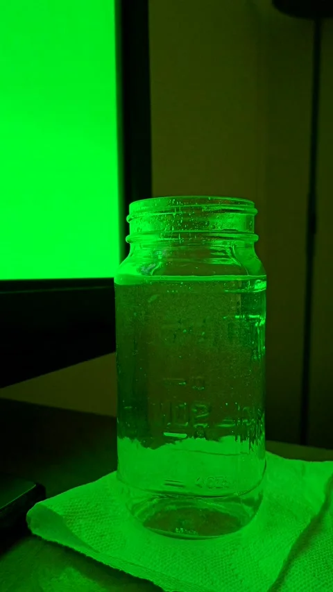 Green TV Screen Turning Red, Shining Int... | Stock Video | Pond5