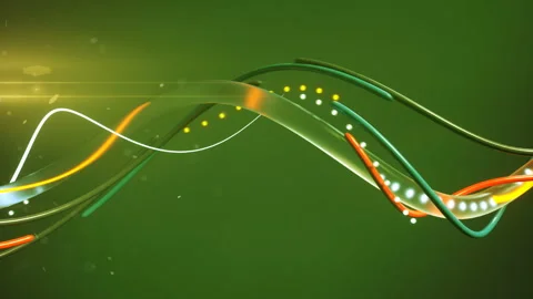 Green twisted lines seamless loop 3D ren... | Stock Video | Pond5