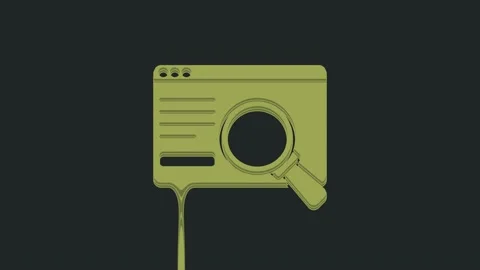 Green UI or UX design icon isolated on b... | Stock Video | Pond5