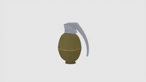 Grenade. Animation of a military hand gr... | Stock Video | Pond5