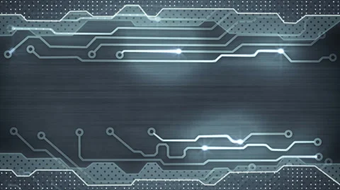 Circuit Board Background Loopable Electronic Circuit Motion Background