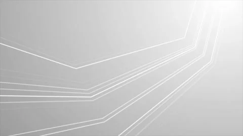 Grey curved geometric lines tech abstrac... | Stock Video | Pond5