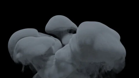 Grey Smoke Rising over an Alpha Channel ... | Stock Video | Pond5