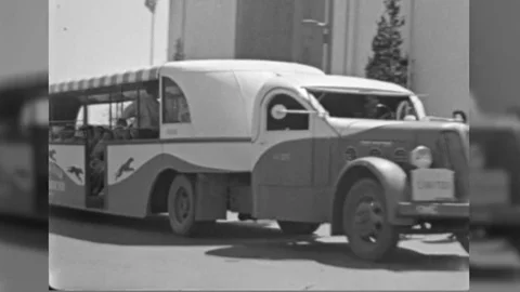 Greyhound Shuttle Bus Airport Public Tra... | Stock Video | Pond5