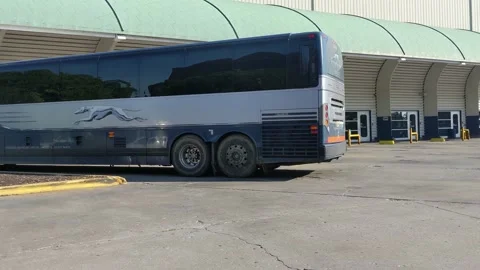 Greyhound Bus Driving Stock Footage ~ Royalty Free Stock Videos | Pond5