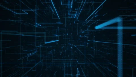 Grid, corner structure from glowing part... | Stock Video | Pond5