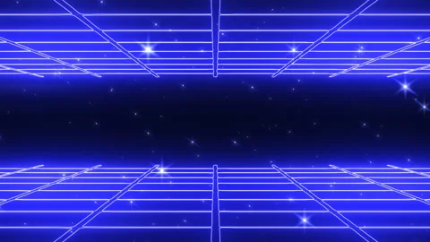 Grid Lines In Outer Space, Retro Compute... | Stock Video | Pond5