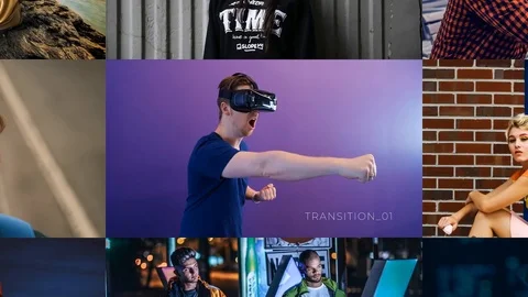 Grid Transitions Pack v1 ~ After Effects Project #108419384