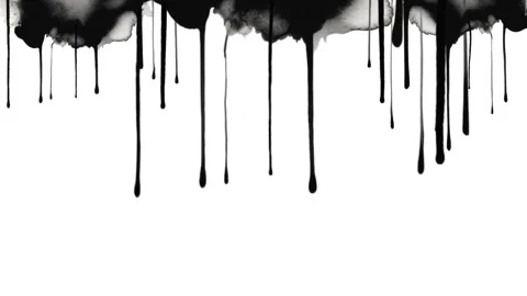 Gritty Black Ink Spill: Dripping Texture... | Stock Video | Pond5
