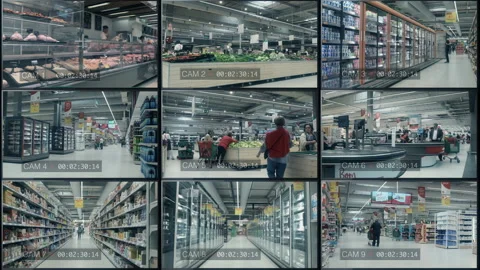 Cctv Split Screen Stock Videos – Royalty-Free HD & 4K Videos