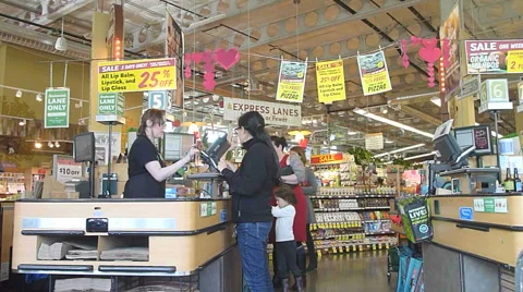 Grocery Store Checkout Stock Video Footage | Royalty Free Grocery Store ...