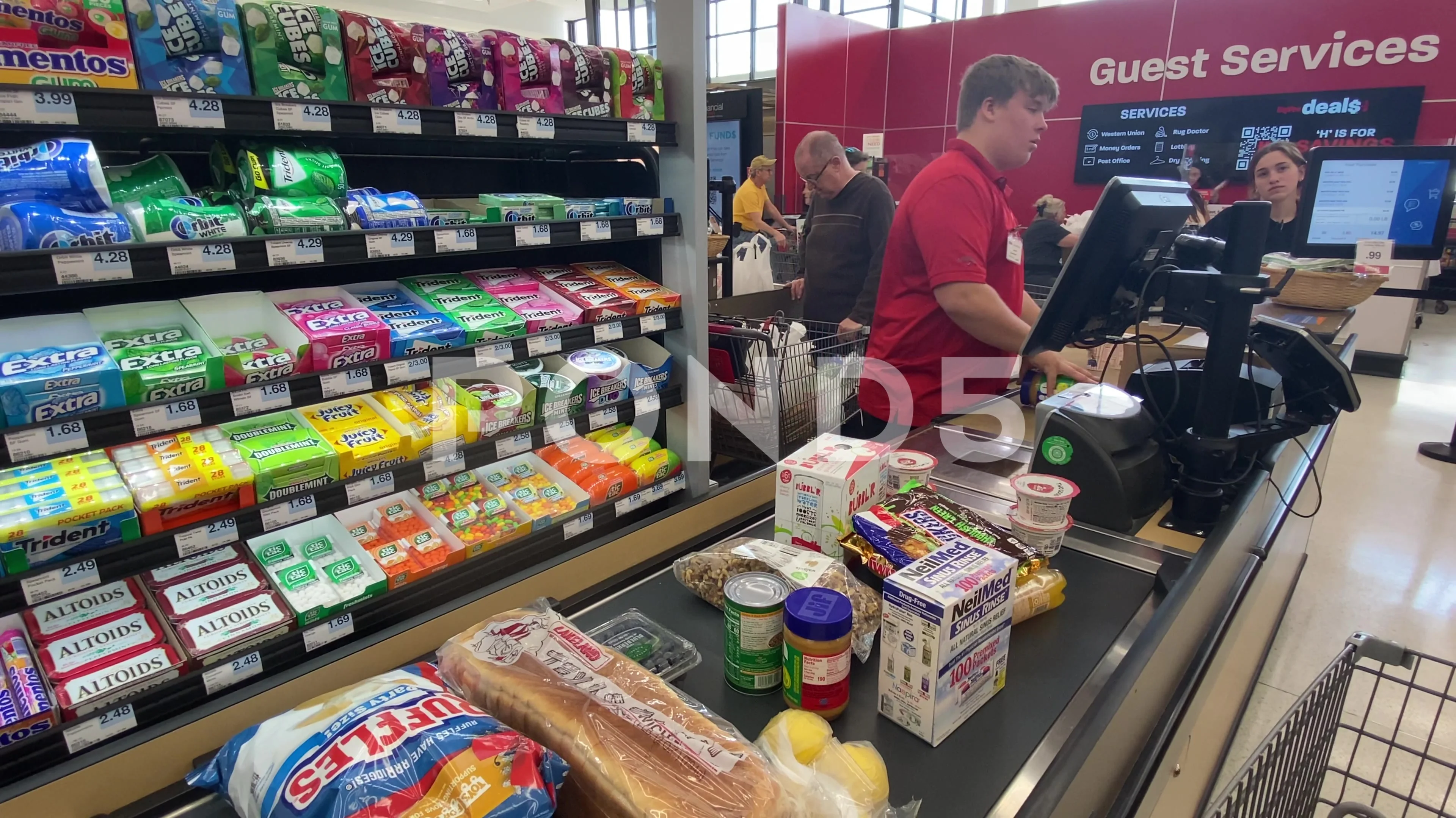 Grocery Store Checkout Belt