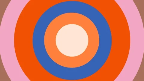 Groovy 70s style animation, vintage colo... | Stock Video | Pond5