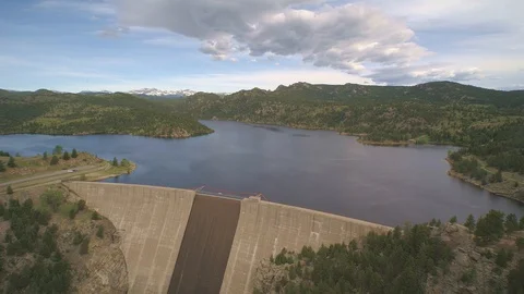 Gross Reservoir in Colorado showing good... | Stock Video | Pond5