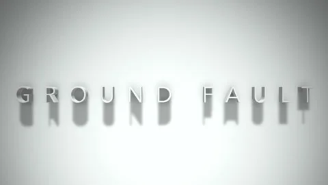 ground fault 3D title animation white te... | Stock Video | Pond5