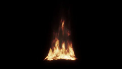Ground Fire VFX Element | Stock Video | Pond5