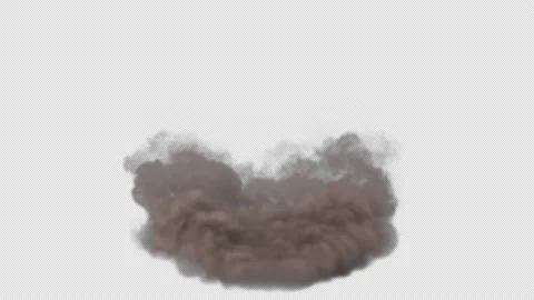 Ground smoke dust blowing on alpha backg... | Stock Video | Pond5