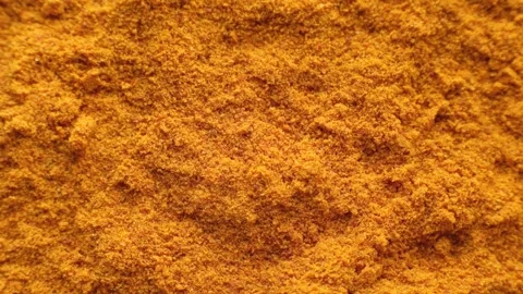 Ground yellow turmeric powder circle rot... | Stock Video | Pond5