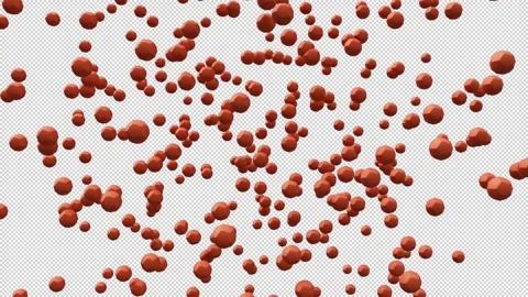 Group of 3d spheres random movement or f... | Stock Video | Pond5