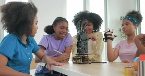 Group of African black kids students lea... | Stock Video | Pond5