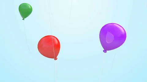 Animated Flying Balloons