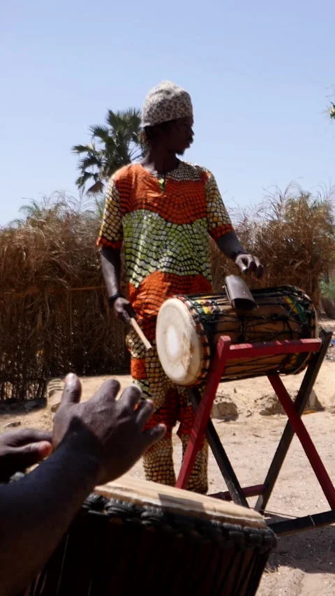 Group of black men playing various afric... | Stock Video | Pond5