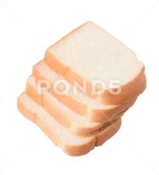 Group of bread isolated on white background ~ Premium Photo #122199304